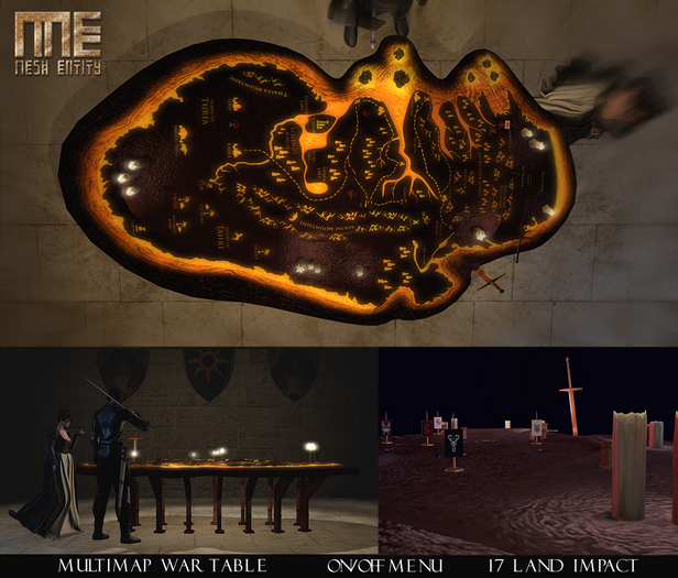 Second Life Marketplace - Mesh Entity: Multi-Map War Table